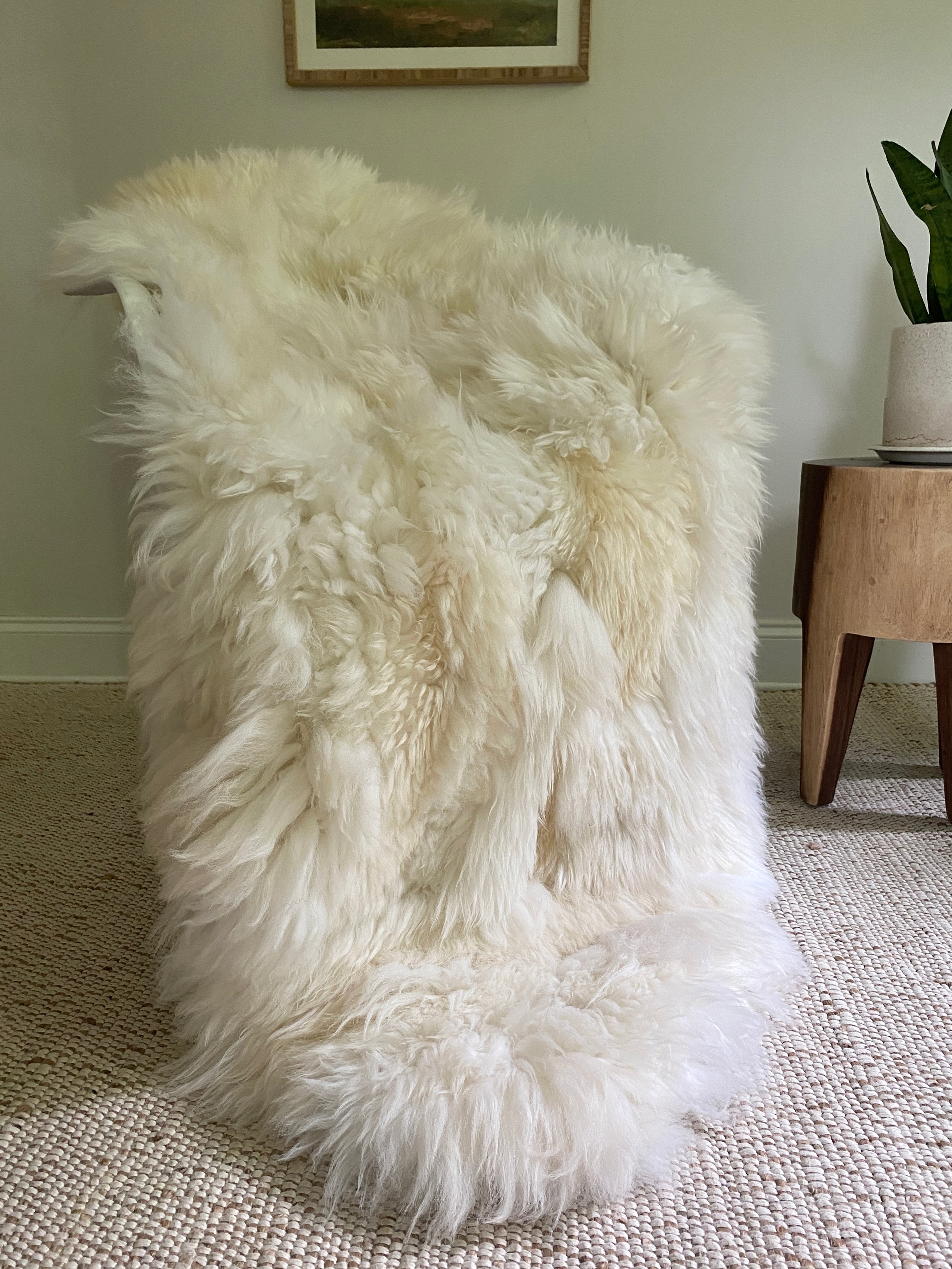 XXL Patchwork Ivory Sheepskin– East Perry