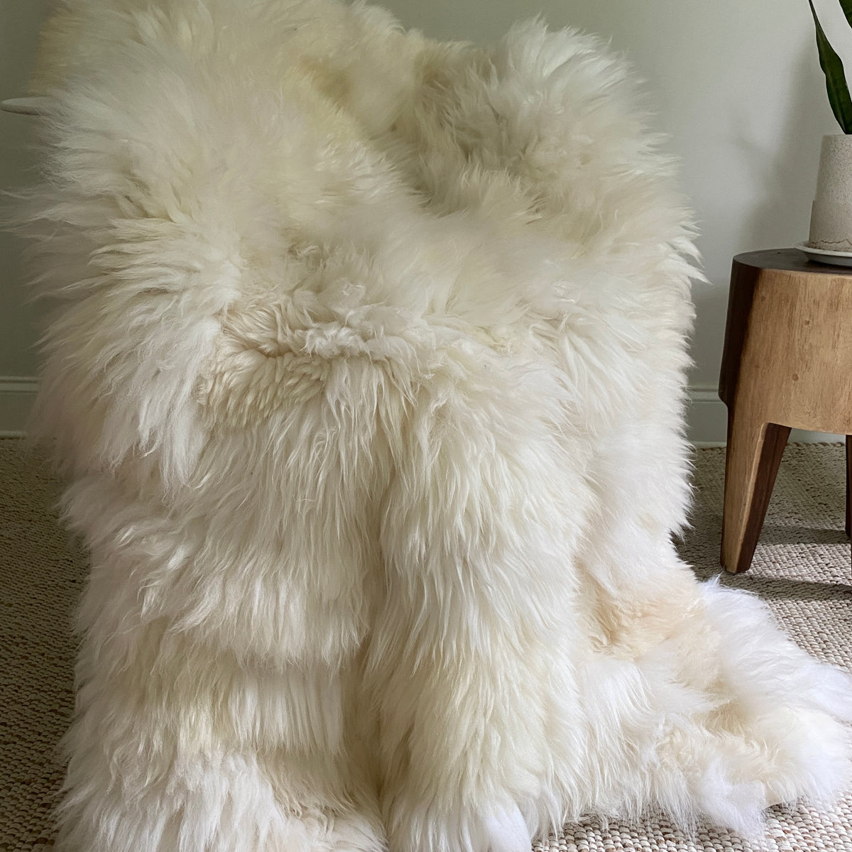 XXL Patchwork Ivory Sheepskin– East Perry