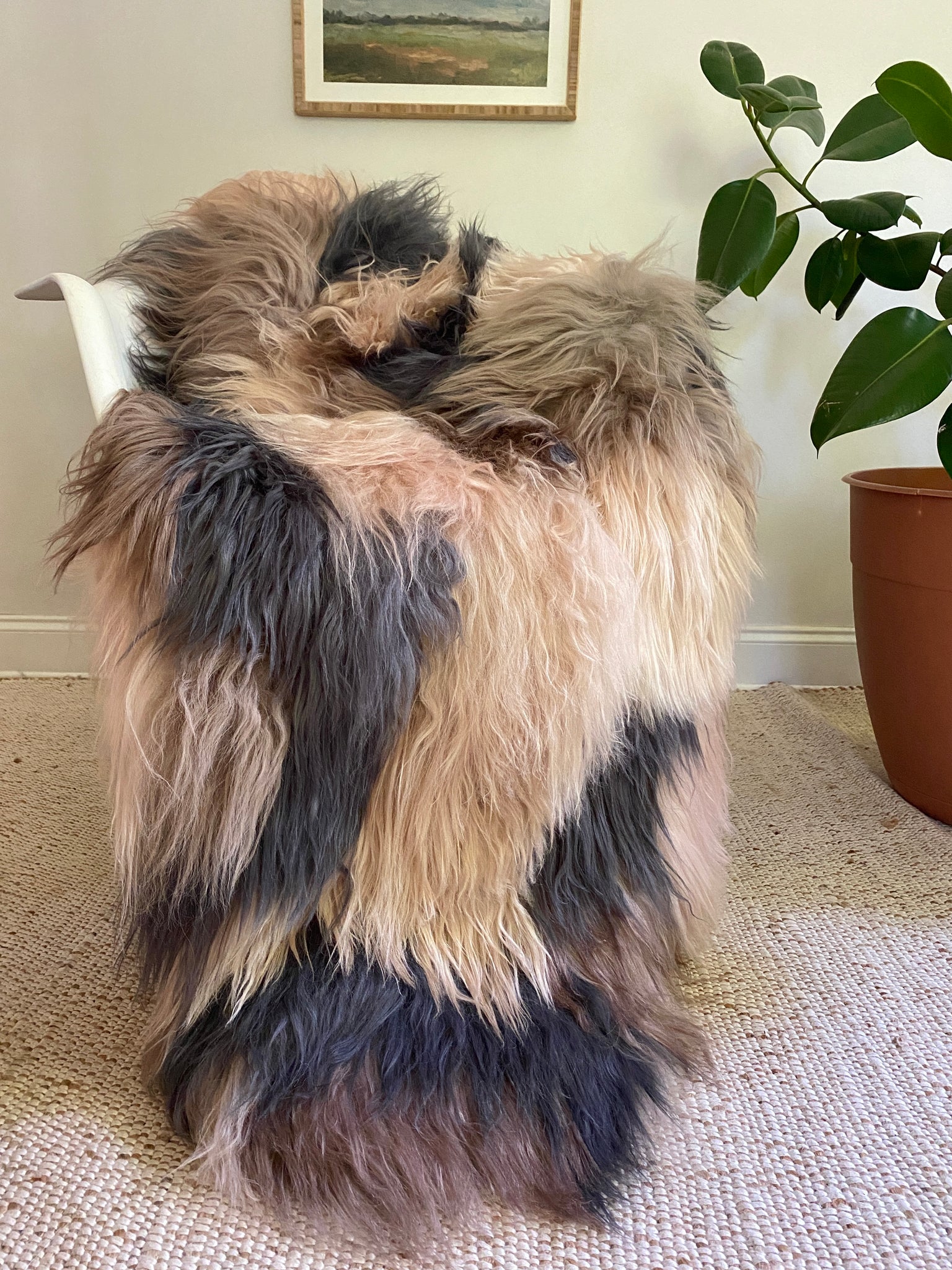 Exclusive XXL Icelandic Patchwork Sheepskin– East Perry