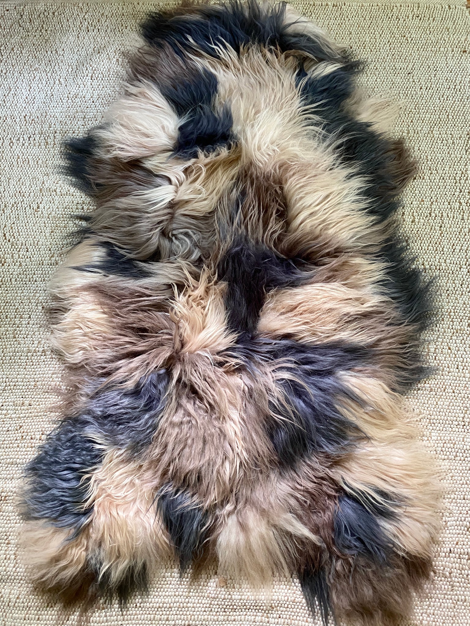 Exclusive XXL Icelandic Patchwork Sheepskin– East Perry