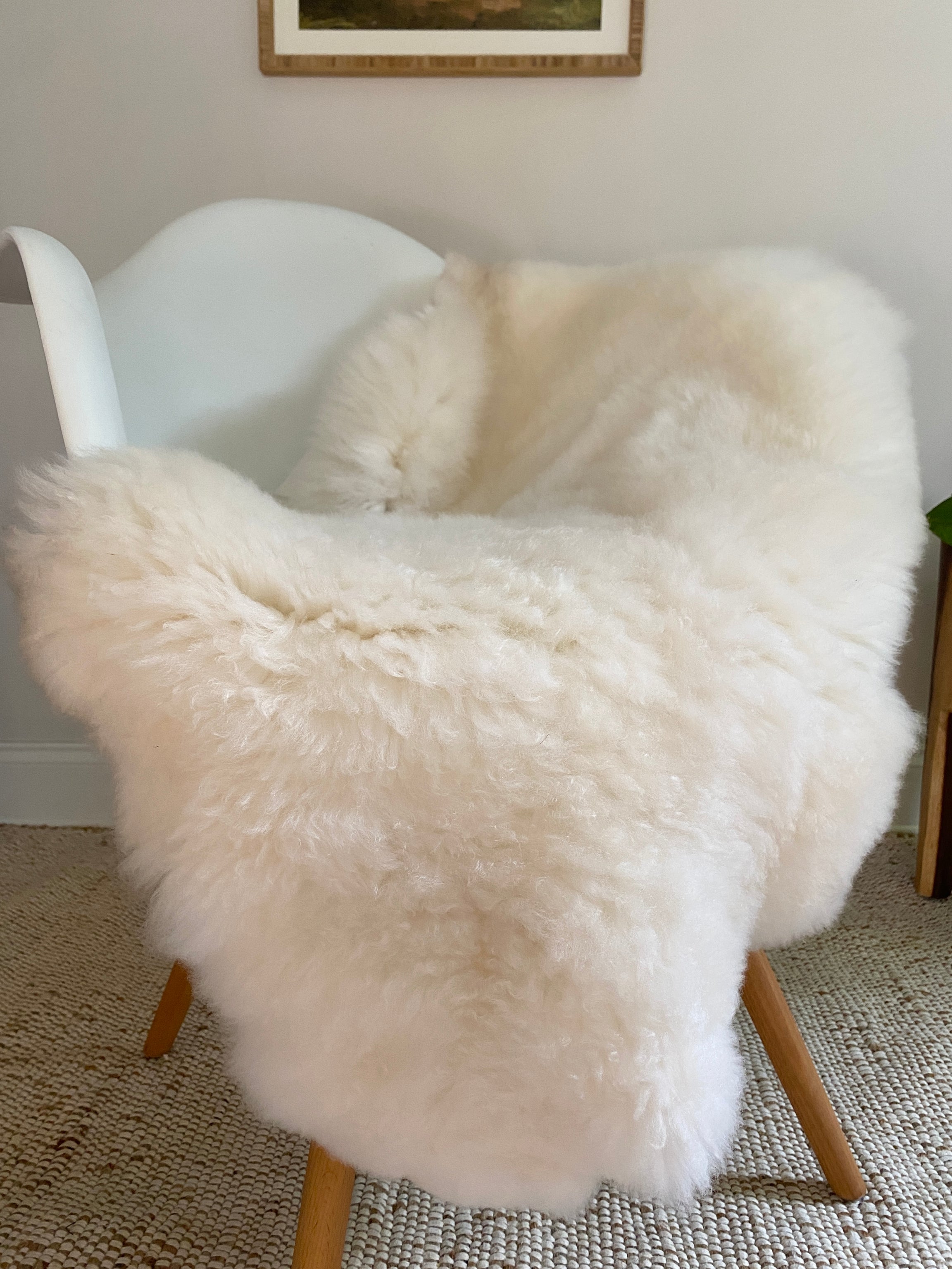 Bright Ivory Nursery Sheepskin– East Perry